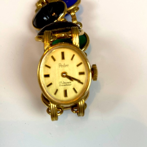 Pedre | Accessories | Pedre Womens Watch 2 Kt Gold Real Jewels Egyptian ...